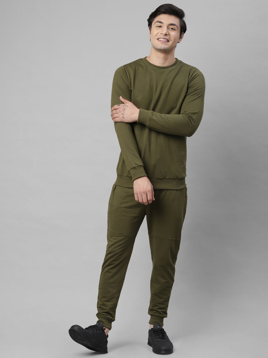 Solid Round Neck Terry Track Suit – rigoindia